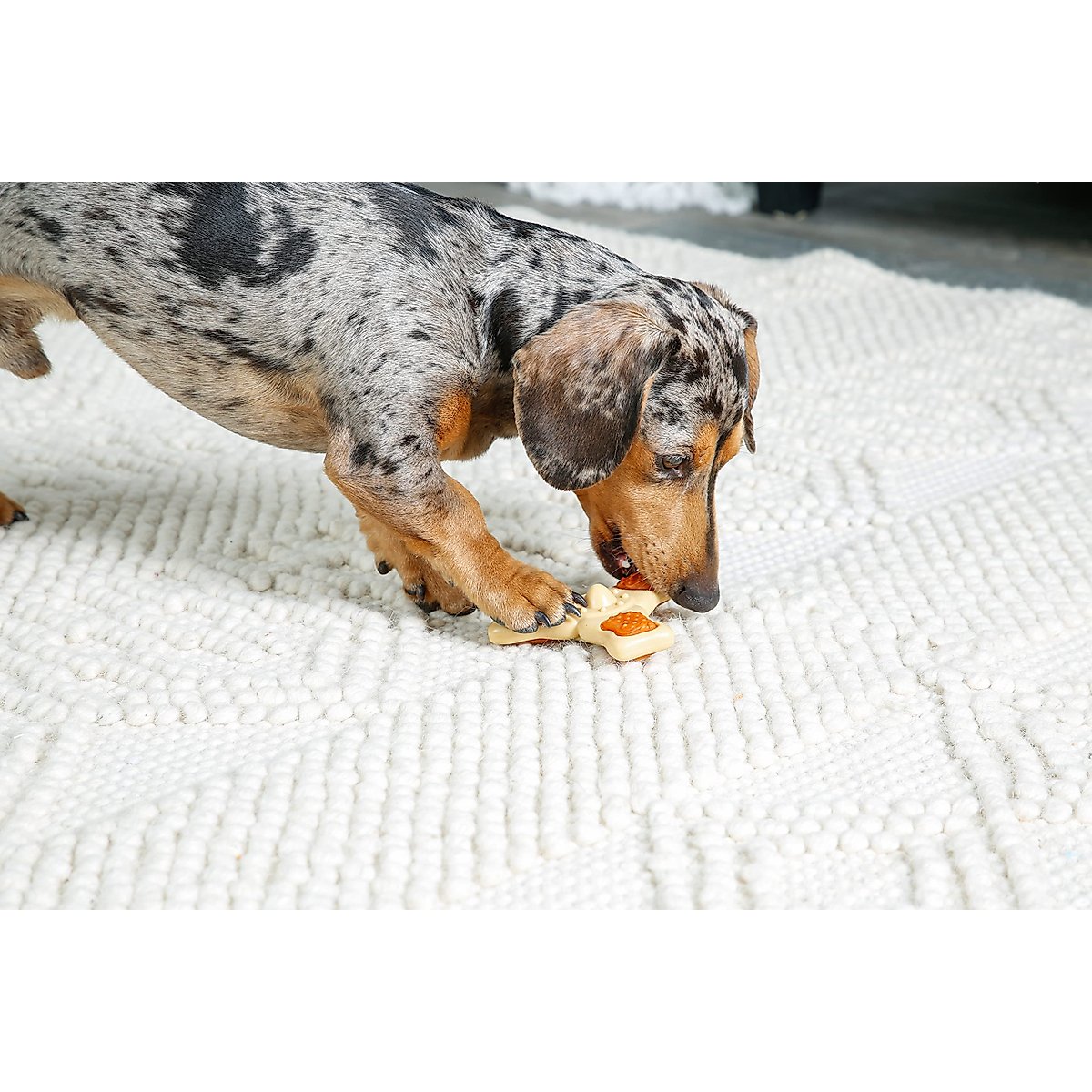 Hartz Chew ‘n Clean Chew Toy and Treat in One Chicken Flavored Tri-Point Dog Toy, Small