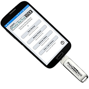 Photo Backup Stick Omega Universal Picture and Video Backup for Any Device - iPhone, Android, Computer, Tablets (128GB)