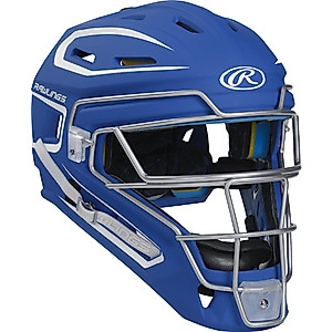 Rawlings | MACH Catcher's Helmet | Baseball | Junior (6 1/2" - 7") | Royal/White