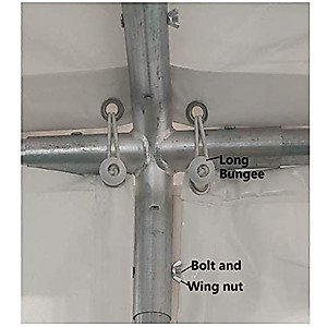 DELTA Canopies 32'x20' PVC Party Tent (FR) Wedding Canopy Shelter White - Fire Retardant