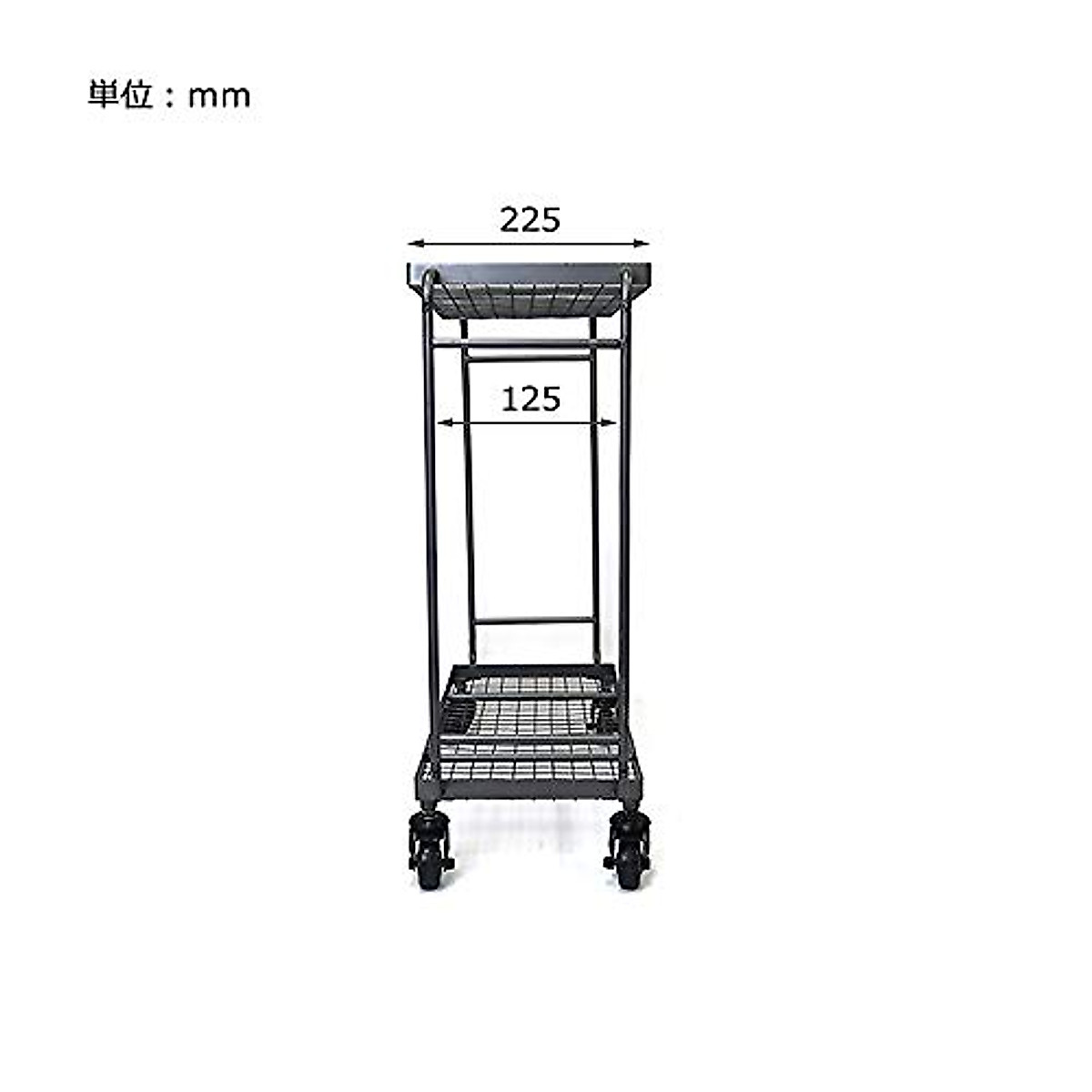 Post General Post General Wagon Iron Wagon with Heavy Duty Basket Long White Iron Wagon Basket Free