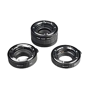 Kenko Auto Extension Tube Set DG 12mm, 20mm, and 36mm Tubes for Nikon AF Digital and Film Cameras - AEXRUBEDGN