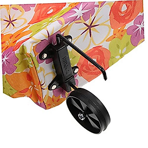 EXQUIMEUBLE Shopping Bag with Wheels Grocery Bag with Wheels Grocery Cart Cloth Pouch Shopping Bags for Groceries Collapsible Dolly Large Capacity Grocery Bag Outdoor Lining Oxford Cloth