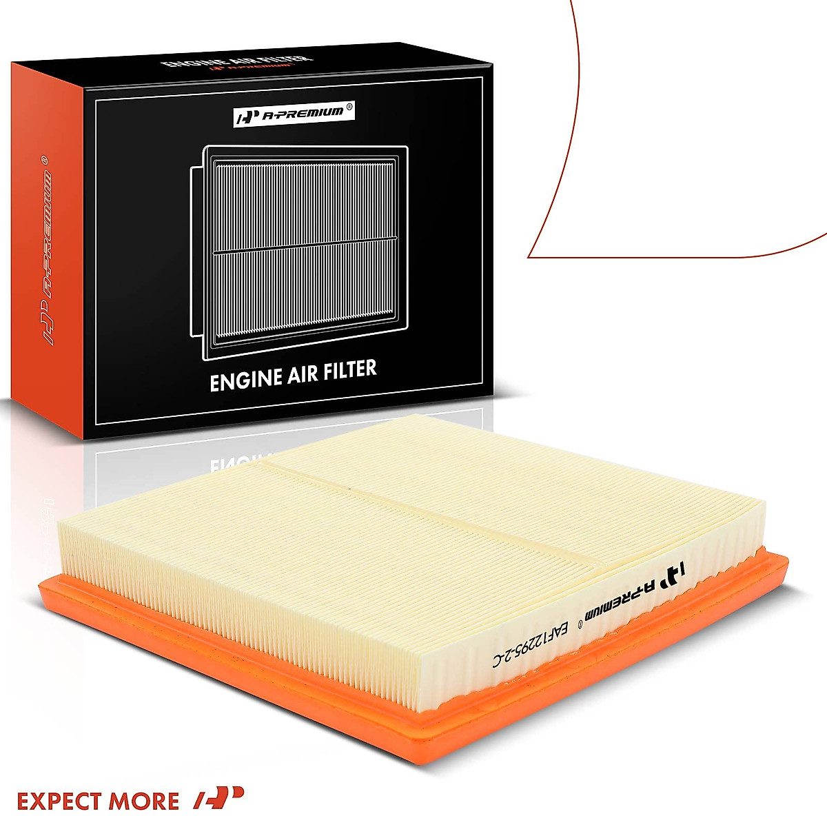 A-Premium 2-PC Engine Air Filter Compatible with Subaru Ascent, Crosstrek, Forester, Impreza, Legacy, Outback, WRX, 2017-2022, Flexible Panel, Replace# 16546-AA16A