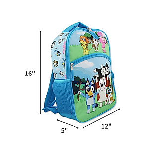Bluey Kids 16 Inch School Backpack (One Size, Blue)