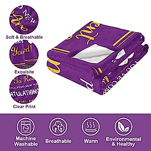 Happy Retirement Gifts for Women 2023, Retirement Blanket Gift, Best Female Retirement Gifts Ideas, Classy Retired Gifts for Women, Nurses, Doctors, Farewell Gifts for Coworker Throw Blanket 60"x 50"