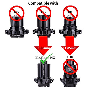 Rwlre Bicycle Freewheel,Road Bike 11 Speed Cassette 11-28T Gravel Bicycle 11-36T 11 Speed 34T Ultralight K7 11s 32T CNC Freewheel (Color : 11s-34T Gold L)