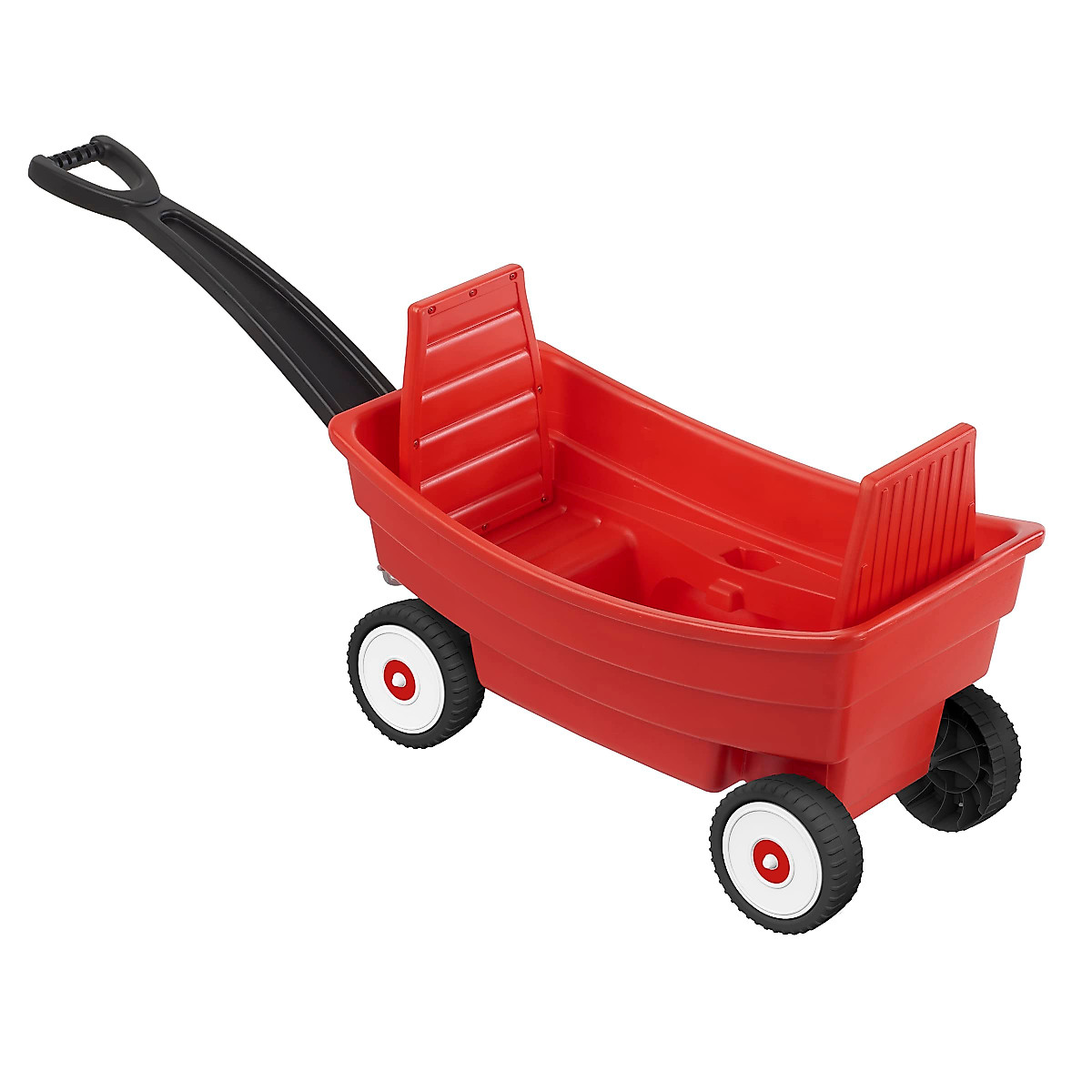 American Plastic Toys Ride & Stow Deluxe Wagon for Toddlers & Kids Ages 18 Months and Up | Lightweight & Durable | Made in USA from Safe Plastics | Make Family Memories