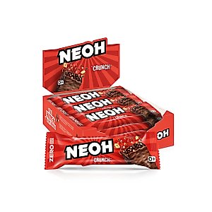 NEOH Chocolate Bars - Keto Chocolate Dipped Candy Bar, Gluten-Free Low-Calorie, Low-Carb, Plant-Based, High-Fiber Snacks, No Added Sugar, 1 Ounce Individually Wrapped Bars, 12 Pack