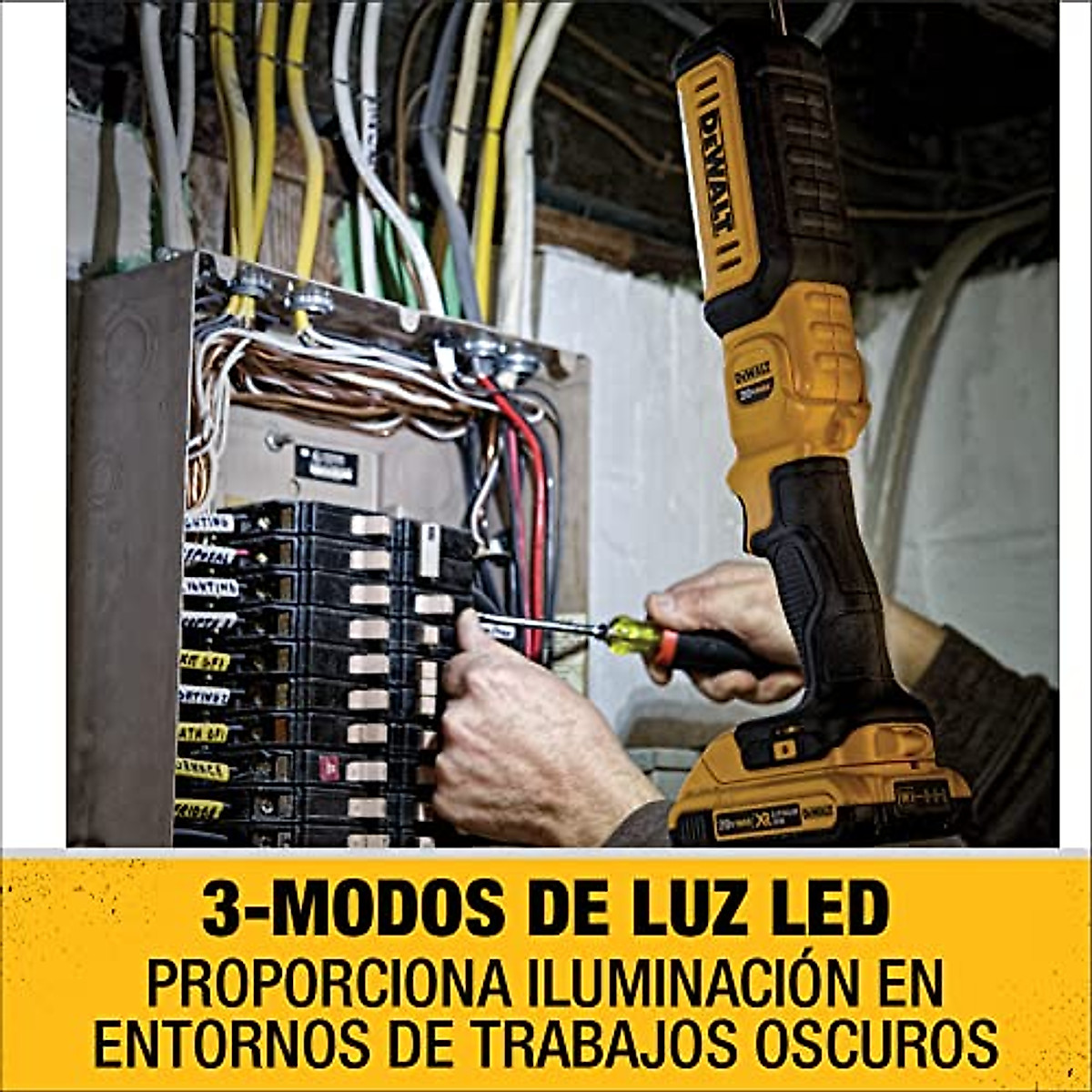 DEWALT 20V MAX LED Work Light, 100 Degree Pivoting Head, Up to 1000 Lumens of Brightness, Cordless (DCL050)