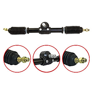 Steering Wheel Assembly Tie Rod Rack Adjustable Shaft Kit fit for 110cc Go Kart Bike