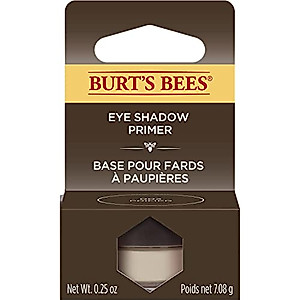 Burt's Bees Eye Shadow Primer, Neutral Ultra Sheer/Translucent Beige Color, Extends Wear For Powder Eye Shadow, For All Skin Tones - 0.25 Ounce