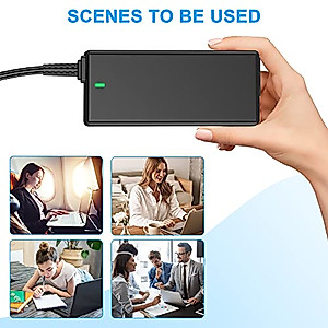 65W 45W 2 Tips Charger for Dell Laptop Charger,Replacement for All 65W 45W Dell inspiron 13 14 15 17 3000 5000 7000 Series laptops Round Connects Chargers（7.4mm and 4.5mm）