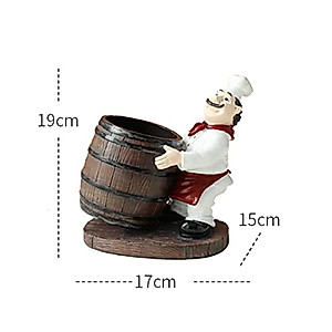 DOUBA Wine Barrel Chef Resin Wine Rack Dining Table bar Living Room Wine Bottle Rack European Furniture Supplies