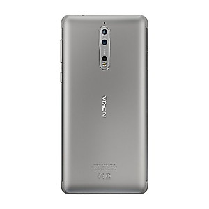Nokia 8 64GB Single-SIM Android (GSM only, No CDMA) Factory Unlocked 4G/LTE Smartphone (Silver) - International Version