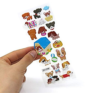 Bubble Stickers For W/Precision Cutting Cartoon Theme Decoration Easy Peal Off Reusable 3D Sticker Toddler Party Tiny Stickers Cute Stickers Aesthetic Stickers Stickers For Teens Stickers