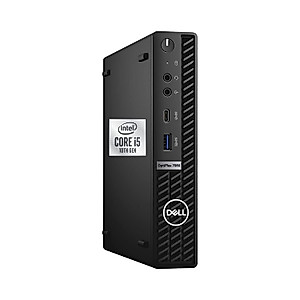 DELL OptiPlex 7000 Series 7080 Micro Form Factor Mini Business Desktop, Intel Core i5-10500T Processor, 16GB RAM, 256GB PCIe SSD, DisplayPort, RJ45, Wi-Fi 6, Windows 11 Pro, Black