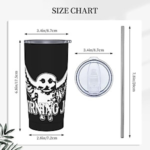 LAZHANG My Morning Rock Jacket Music Stainless Steel Insulated Car Sippy Cup With Lid Travel Mug for Cold Hot 20 oz