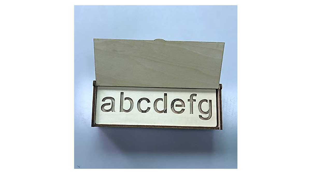 Bodima Wood Handwriting Stencil Set for Kids