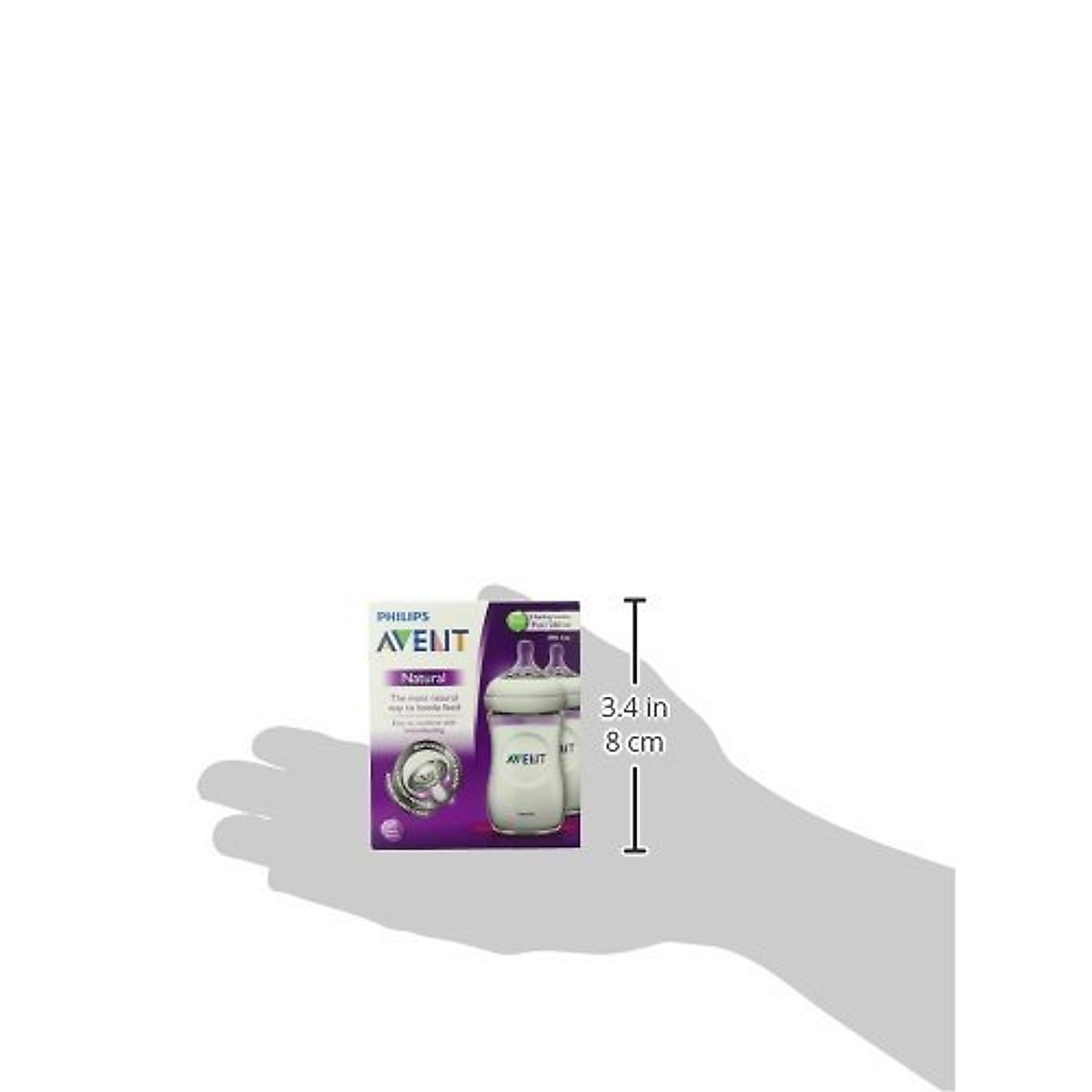 Philips AVENT BPA Free Natural Polypropylene Bottle, 9 Ounce, 2 Pack