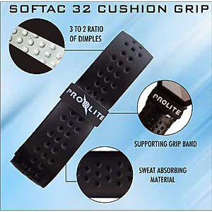 PROLITE SofTac 32 Cushion Grip - Perfect for Pickleball Paddles, Racquetball, Squash, Platform Tennis, Badminton and More