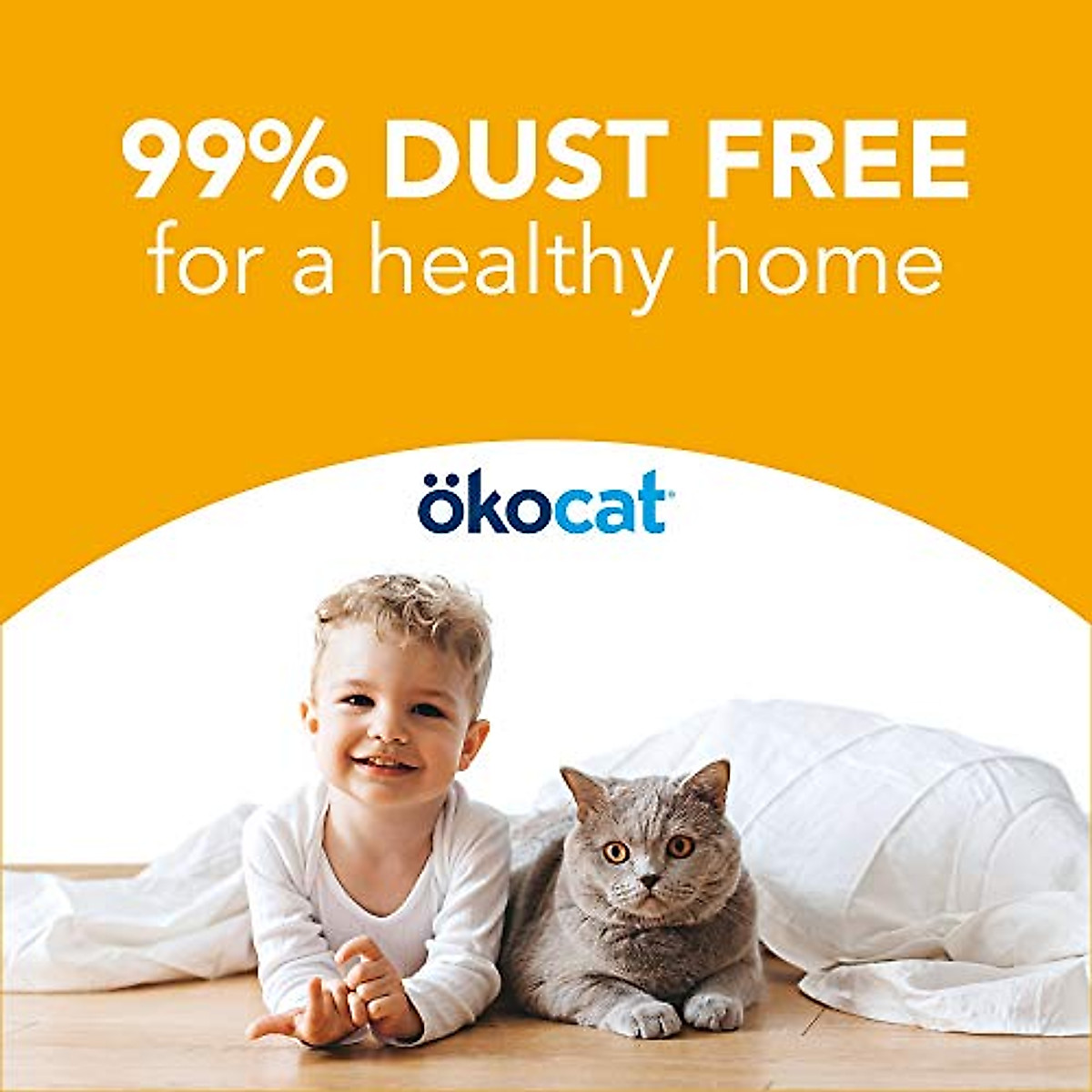 Okocat Unscented Featherwieght Clumping Wood Cat Litter, 16.4 lbs.