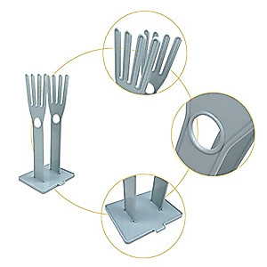 Kitchen Glove Holder Mitten Dryer Reusable Bag Dish Towel Drying Organizer Plastic Washing Rack Sink Hanger Stand(Blue)