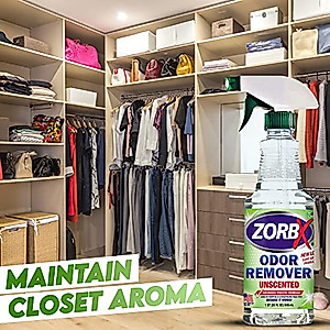 ZORBX Unscented Odor Remover Spray - Perfect Solution for Strong Odor | Advanced Trusted Formula & Fast-Acting Odor Eliminator for Dog, Cat, Puppy (32oz.)