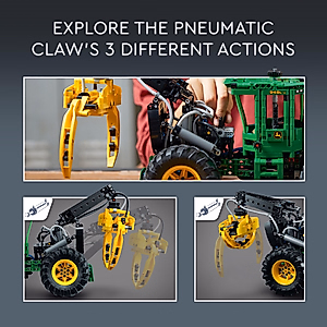 LEGO Technic John Deere 948L-II Skidder 42157 Advanced Tractor Toy Building Kit for Kids Ages 11 and Up, Gift for Kids Who Love Engineering and Heavy-Duty Farm Vehicles