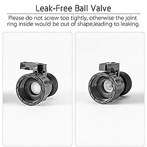 Cosweet 12 Pack 3/4'' Plastic Garden Hose Shut Off Valve- Standard Water Shutoff Valve Shut-Off Ball Valve Thread Connector Coupling for Telescopic Water Pipe Water Gun Valve Control