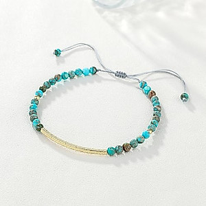 KELITCH Women Friendship Bracelets Agate Turquoise Strand Bracelets Gold Chic Snake Charm Bracelets