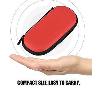 fosa Protective Hard Carrying Case Cover Pouch Portable Travel Organizer Bag for Sony PS Vita, Shockproof Vita Travel Pouch(Red)