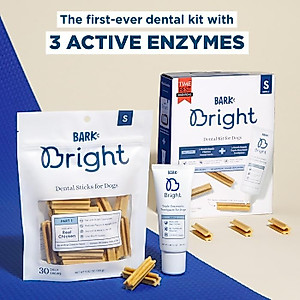 BARK Bright Small Dental Kit for Dogs, 7.71 oz., Count of 30