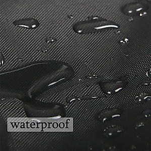 J&C Fan Cover Misting Fan Cover Waterproof Spray Cooling Fan Cover Industrial Fan Dust Cover Outdoor Water Misting Fan Covers Patio Water Tank Fans Case Heavy Duty Black Dustproof Large Black (No Fan