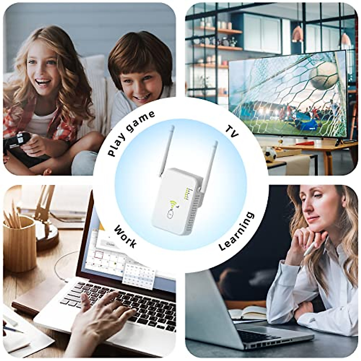 2023 WiFi Extender,WiFi Extenders Signal Booster for Home Covers Up to 8000 Sq.ft and 40 Devices,1.2Gbps Dual Band 2.4G/5G WiFi Range Extender WiFi Booster and Signal Amplifier