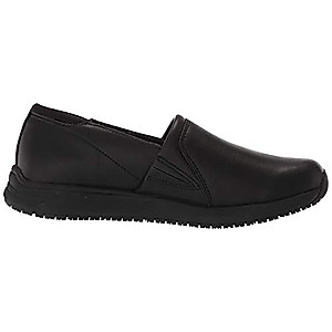 Dr. Scholl's Shoes Women's Dive In Slip-Resistant Slip On, Black Smooth, 11 Wide