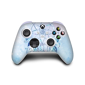 Head Case Designs Officially Licensed Simone Gatterwe Blue Dreamcatcher Art Mix Vinyl Sticker Gaming Skin Decal Cover Compatible With Xbox Series S Console and Controller Bundle