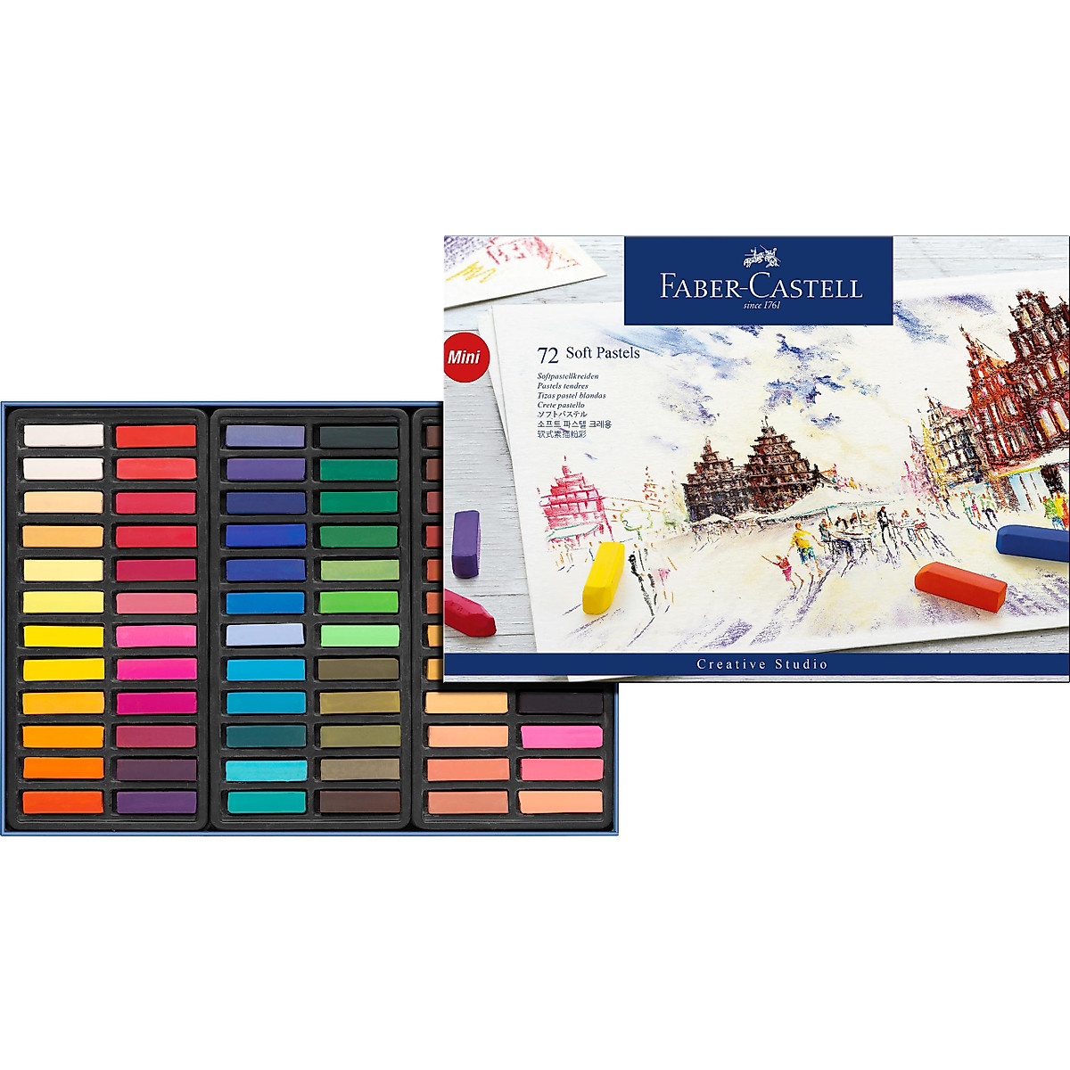 Faber-Castel FC128272 Creative Studio Soft Pastel Crayons (72 Pack), Assorted