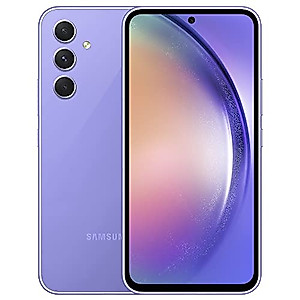 SAMSUNG Galaxy A54 5G + 4G LTE Latin American Version (256GB + 8GB) Unlocked Worldwide (T-Mobile/Mint/Metro USA Market) NOT for Verizon, Sprint, Boost 6.4" 120Hz 50MP Triple Cam - (Violet)