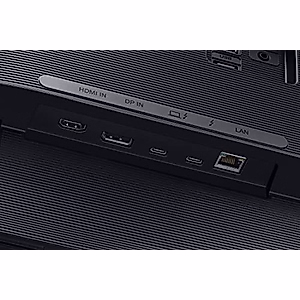 Samsung TU87F Series 32-Inch Viewfinity 4K UHD Pro Monitor, VA Panel, 60Hz, 5ms, HDR10, sRGB, HDMI, Dual 4K Display, Fully Adjustable Stand, Eye Saver Mode (LF32TU874VNXGO) Dark Blue Gray