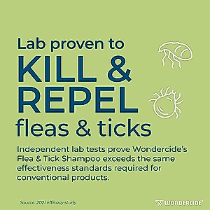 Wondercide - Flea & Tick Shampoo for Dogs and Cats - Flea and Tick Killer Treatment with Natural Essential Oils - for Pets Over 4 Months - Powered by Plants - 12 Fl oz