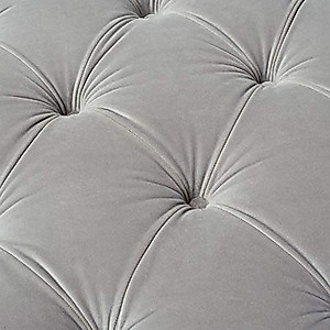 Jennifer Taylor Home Hilary Sofa Bed with Bolster Pillows, Opal Grey