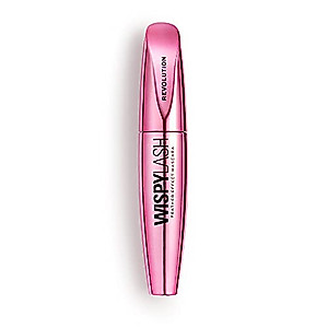Makeup Revolution Wispy False Lash Mascara, Lengthening & Volumising Effect, Black, Cruelty-Free, 0.08 Oz