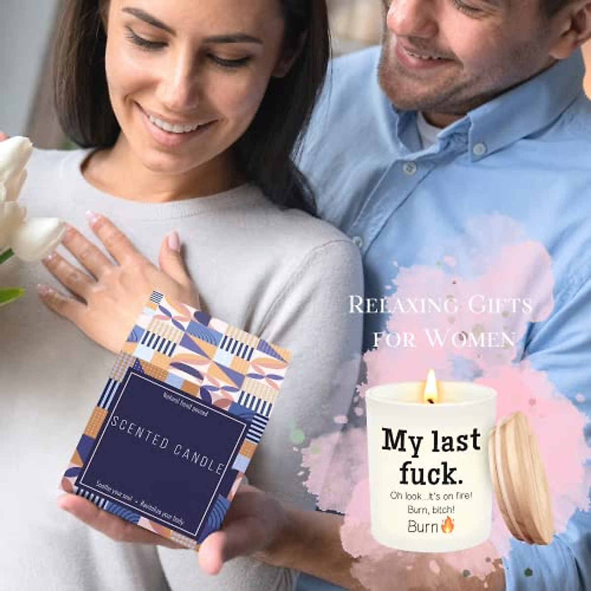 Gifts for Friends - Funny Gifts for Women, Her, Mom, Best Friends Female, Bestie, Girlfriend, Wife, Sister, Coworker - Birthday Gifts for Women - Friendship Gifts for Women Friends - Scented Candle