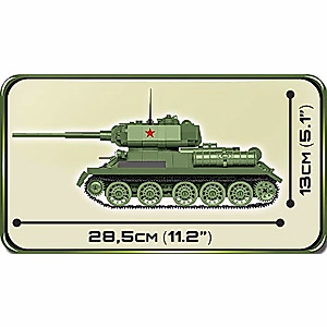 Cobi toys 668 Pcs Historical Collection WWII /2542/ T 34-85, Green