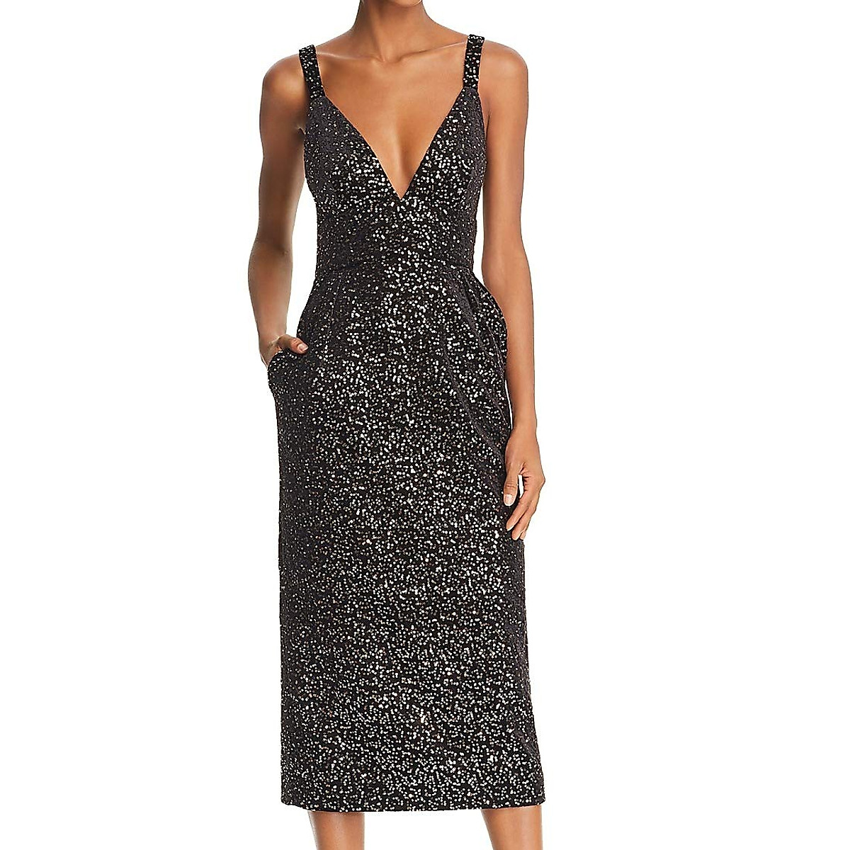 JILL by JILLSTUART Women's Sequin and Velvet Midi