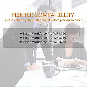 Run Star Remanufactured 5 Pack 702XL Black Ink Cartridge Replacement for Epson T702XL 702XL T702XL120 for Epson Workforce Pro WF-3720 WF-3733 WF-3730 All-in-One Printer (2Black/Cyan/Magenta/Yellow)