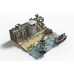 POCO DIVO Omaha Beach D-Day Normandy Landings WWII Collection Standard Block Toy Building Brick Set, 723 pcs