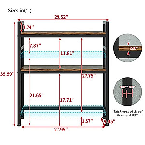 XTESMS Desktop Bookshelf, 2-Tier Multipurpose Countertop Storage Hutch for Computer Desk, Adjustable Wood Display Rack Organizer for Dorm Office Home - Brown