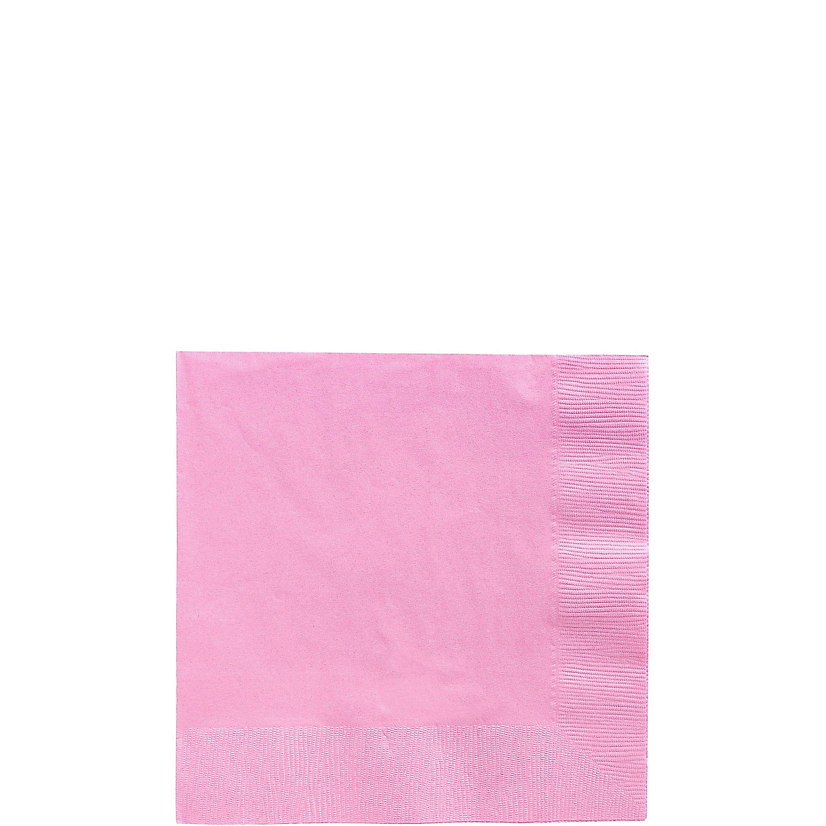 Amscan Party Tableware Beverage Paper Napkins Big Party Pack | 100 Ct. | 5" x 5" | New Pink